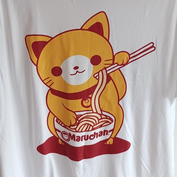 Shirts | New Ramen Cute Anime Cat Maruchan Tee | Poshmark